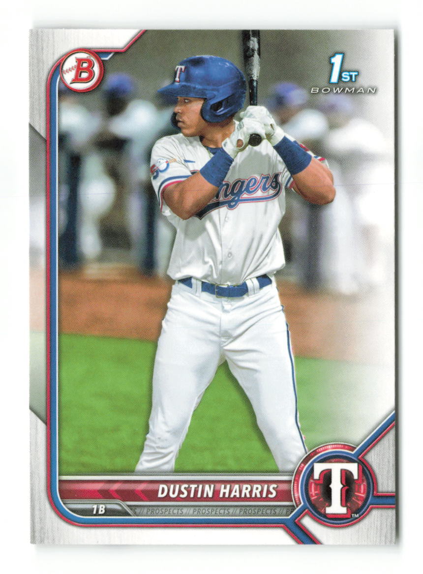 2022 Bowman Dustin Harris #BP-119 Prospects 1st Bowman Texas Rangers | eBay