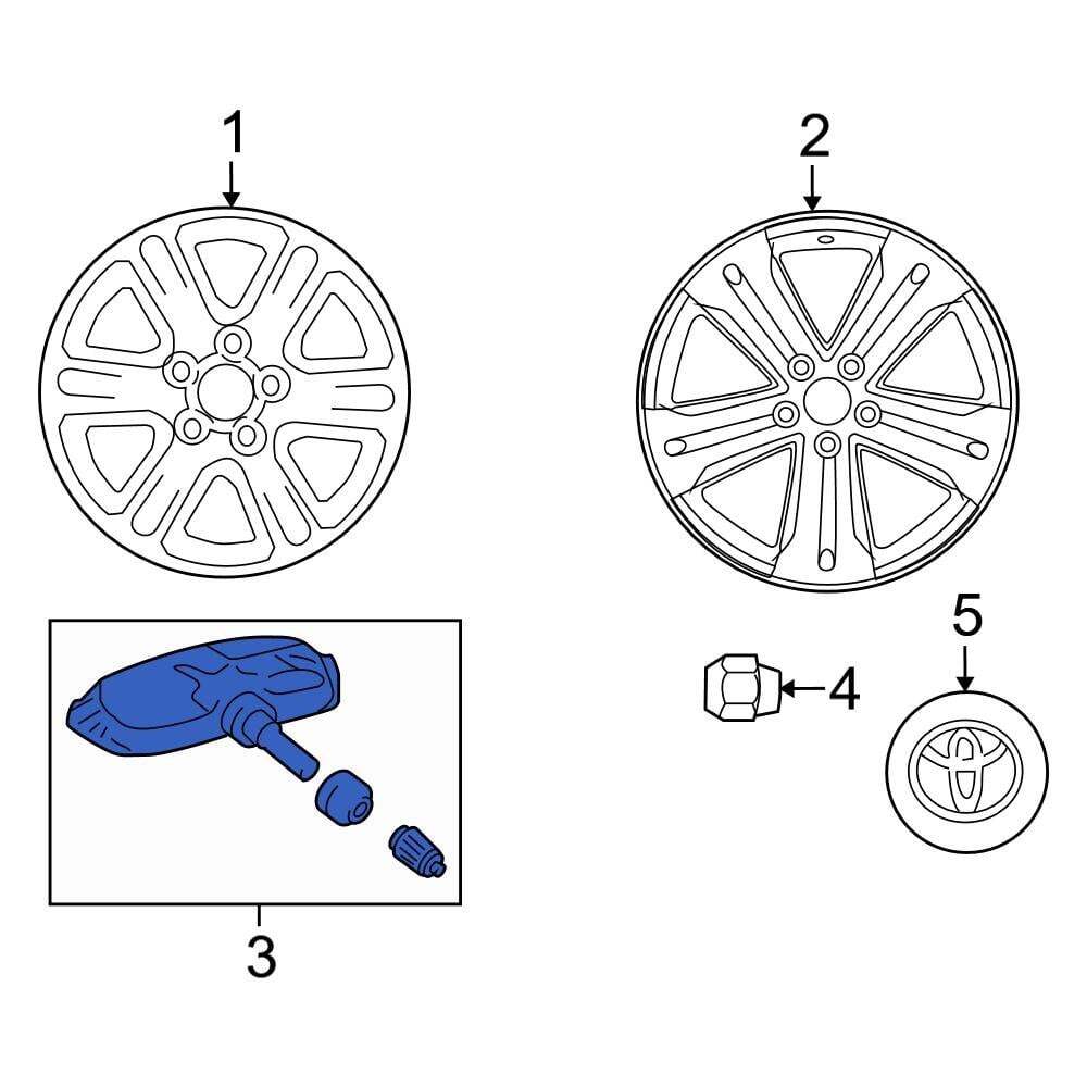 For Toyota Camry 2007-2011 Toyota 4260733012 Tire Valve Stem | eBay