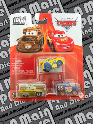Tex Dinoco Cruz Ramirez and McQueen Cars Mini Racers 3 Pack | eBay