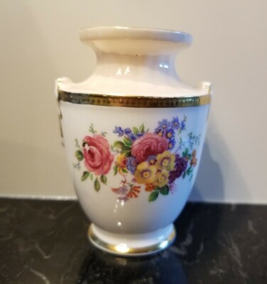 Vintage Fine Porcelain Paragon China Hand Painted Miniature/Bud Vase 3. ...