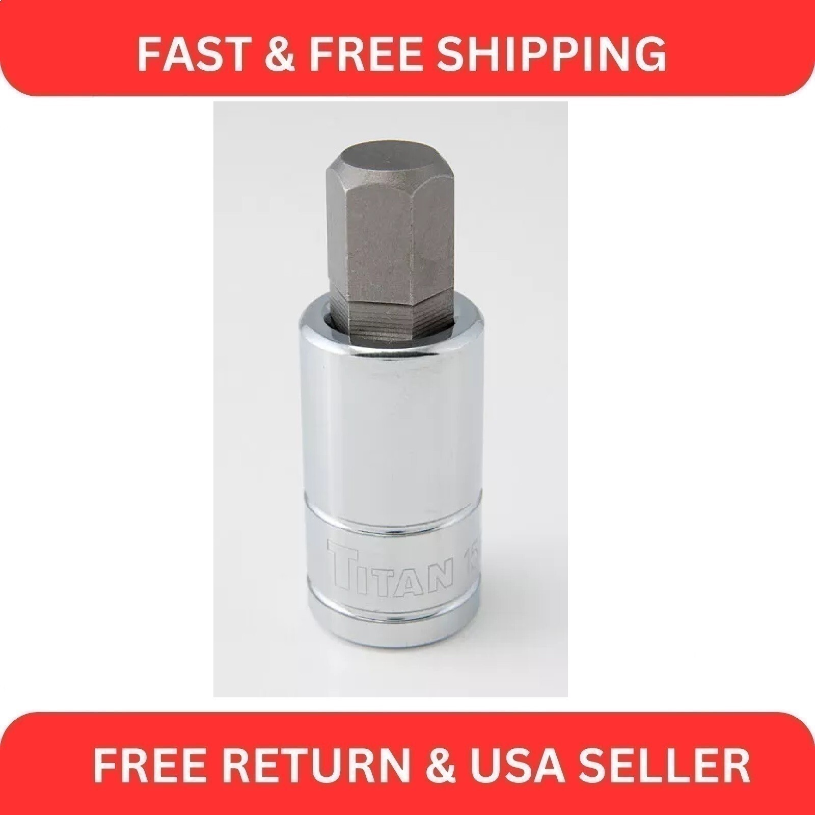 Titan 15663 1/2-Inch Drive x 9/16-Inch Hex Bit Socket - 9/16" | eBay