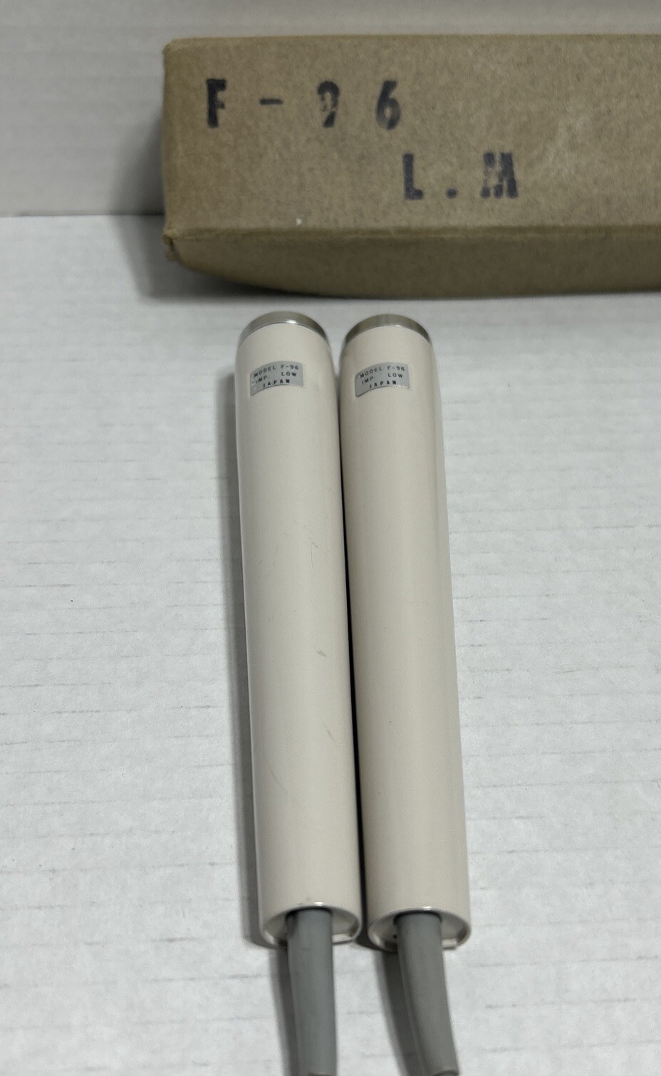 Clean Pair Sony F-96 Dynamic Microphones - Tested Working | eBay