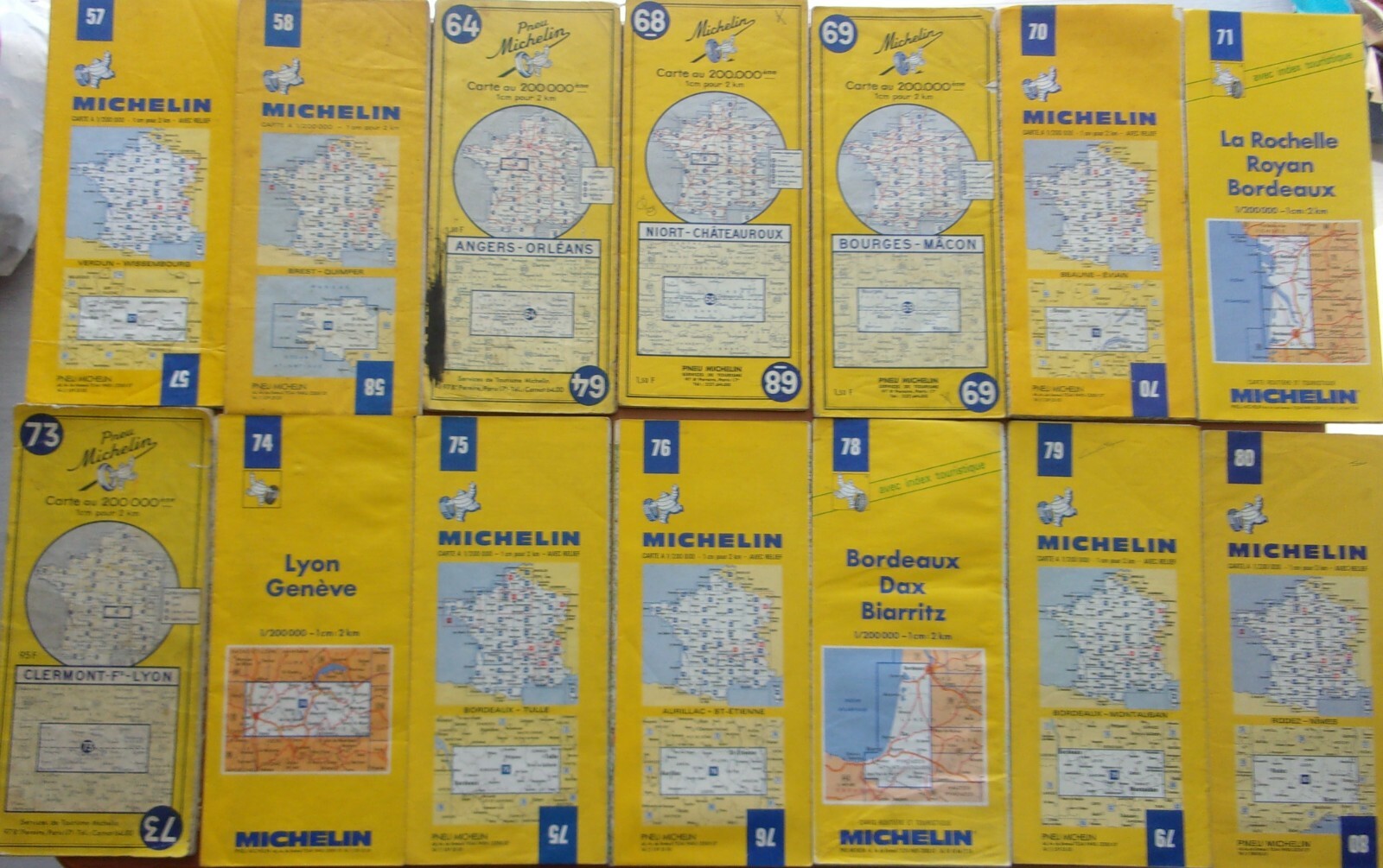 Cartes Routieres Michelin d’occasion
