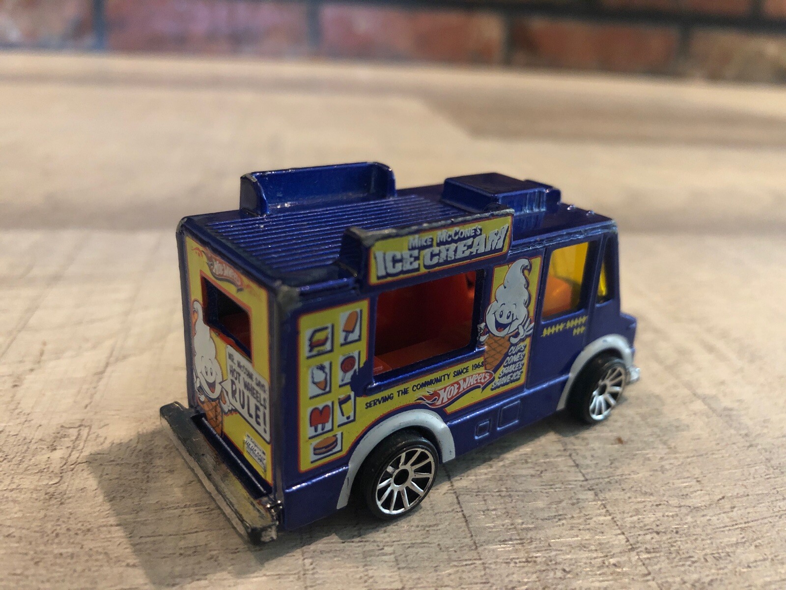 RARE! 1983 Vintage Hot Wheels Diecast Mike McCone’s Blue Ice Cream ...