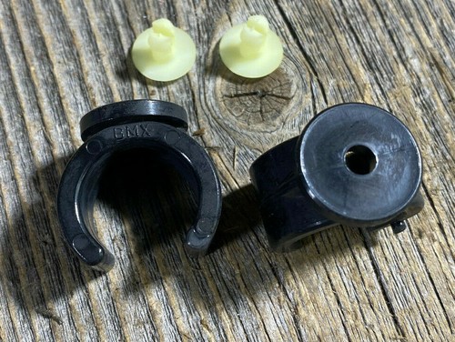 OLD SCHOOL BMX MX NUMBER PLATE ASCO BMX CLIPS CLIP-ON HANDLEBARS NOS ...