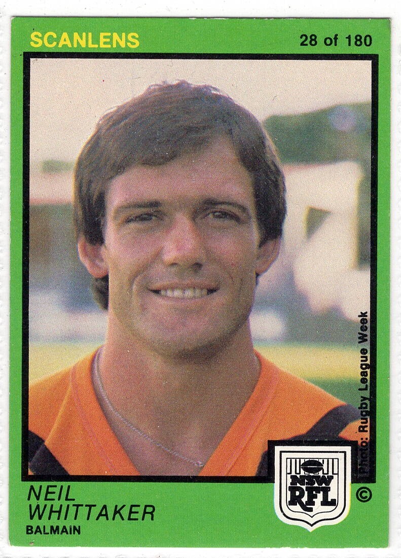 🔥 1982 SCANLENS NEIL WHITTAKER 28 OF 180 🔥 | eBay