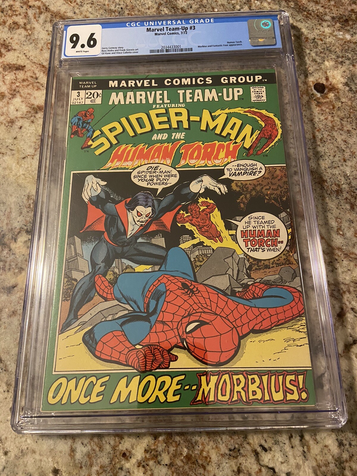 Marvel Team-Up #3 CGC 9.6 White Pages! Spider-Man, Human Torch ...