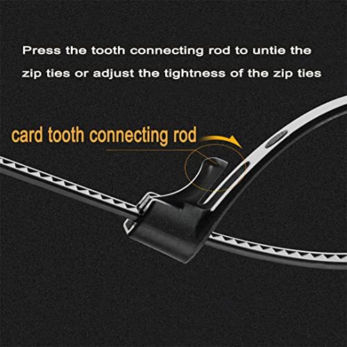 Releasable Reusable Zip Ties 12 Inch Heavy Duty Zip Tie Thick Black ...