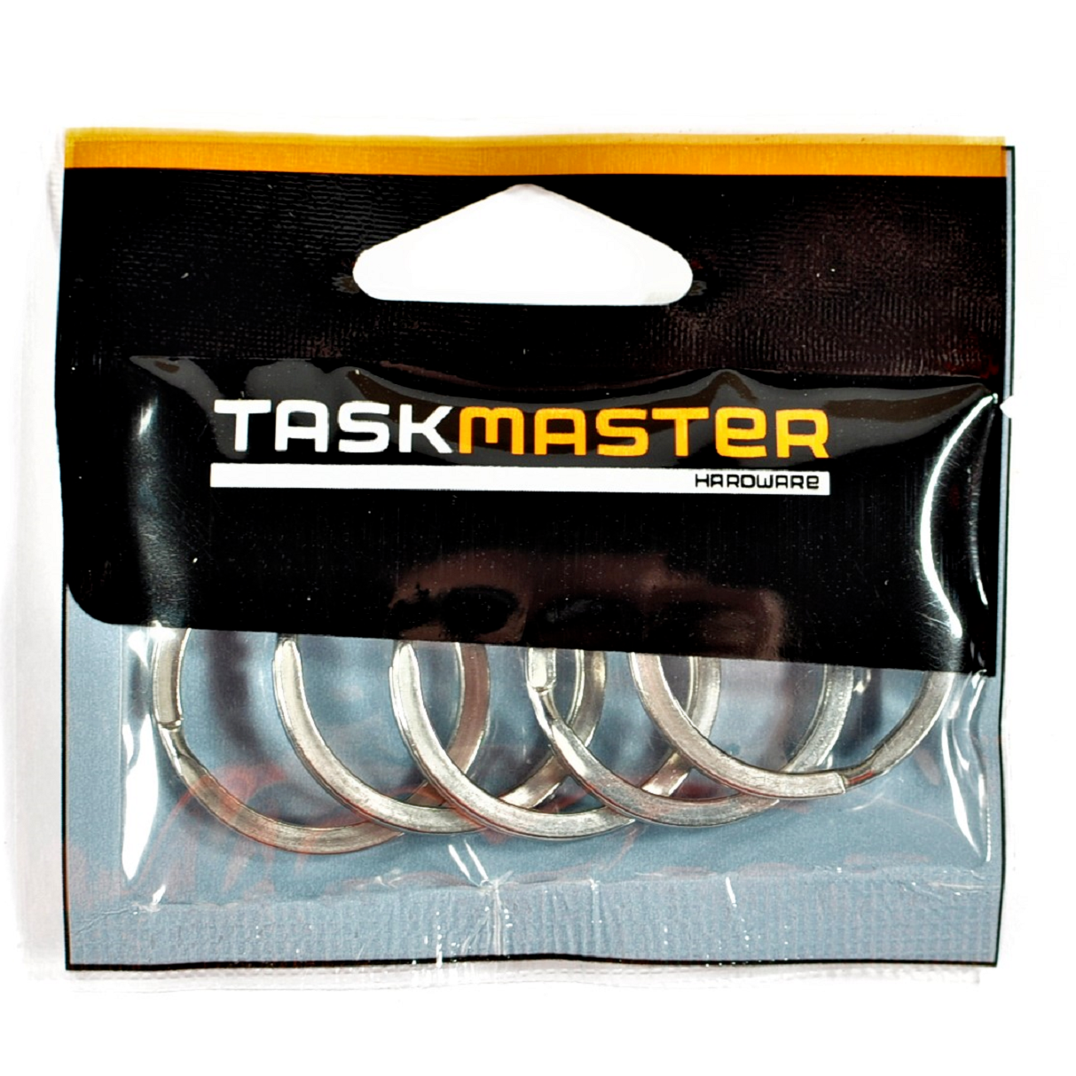 2x Taskmaster STAINLESS STEEL KEY RING 30x2mm 5Pieces *Australian Brand ...
