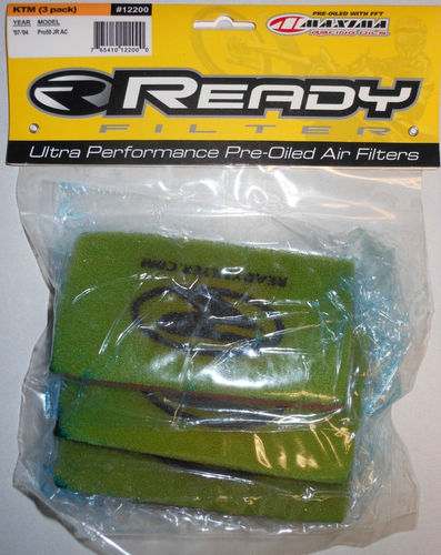 NOS Ready Filters Pre Oiled Air Filter 3 Pack Fits: KTM 1997-2004 Pro50 ...