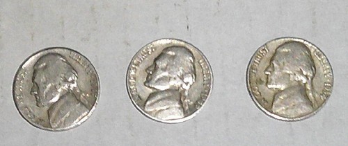 3 - Jefferson Nickels 1947 S 1949 S 1954 S | eBay