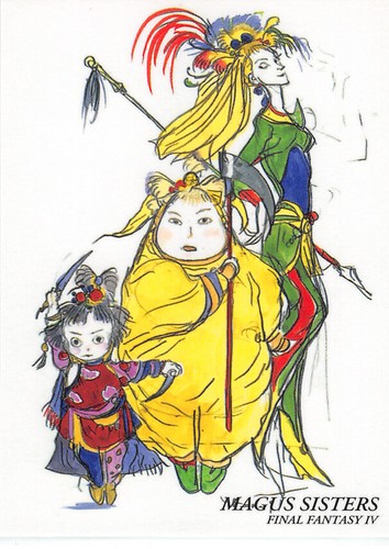 Final Fantasy Art Museum Trading Card #038 Magus Sisters Sandy Cindy ...
