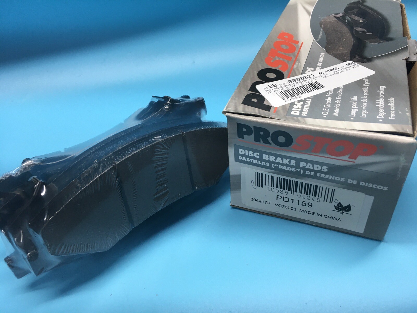 PB/Prostop PD1159 Disc Pads and Brake Shoes - Disc Brake Pad Set, Front ...