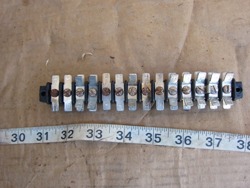 14/23-Position Terminal Block w ¼" Quick Connector Tabs, Used | eBay