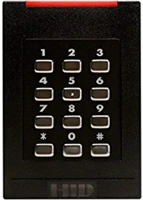 HID 6130 iCLASS RK40 Smart Card Reader With Keypad - 6130BKN000000 | eBay