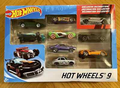 NEW Hot Wheels 9 Car Set Gift Pack Exclusive Decoration 2019 TL | eBay