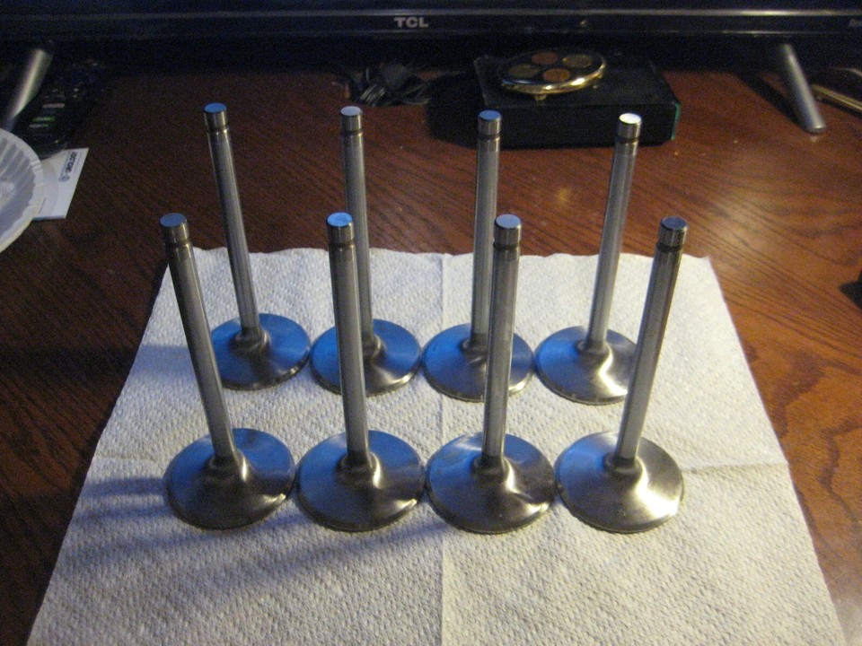 NEW 2.19 big block chevrolet stainless intake valves, standard length ...