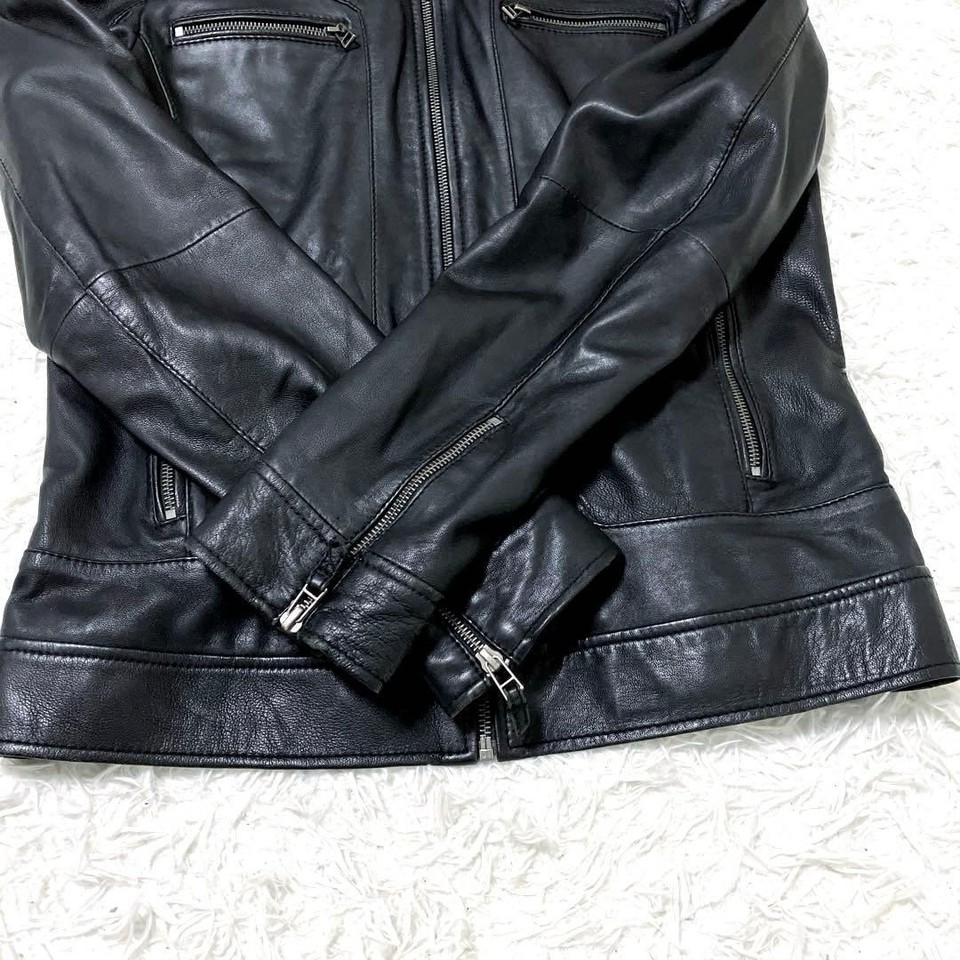 RIDEZ Leather Jacket Sheep Skin M Motorcycle Biker Made in Japan | eBay UK