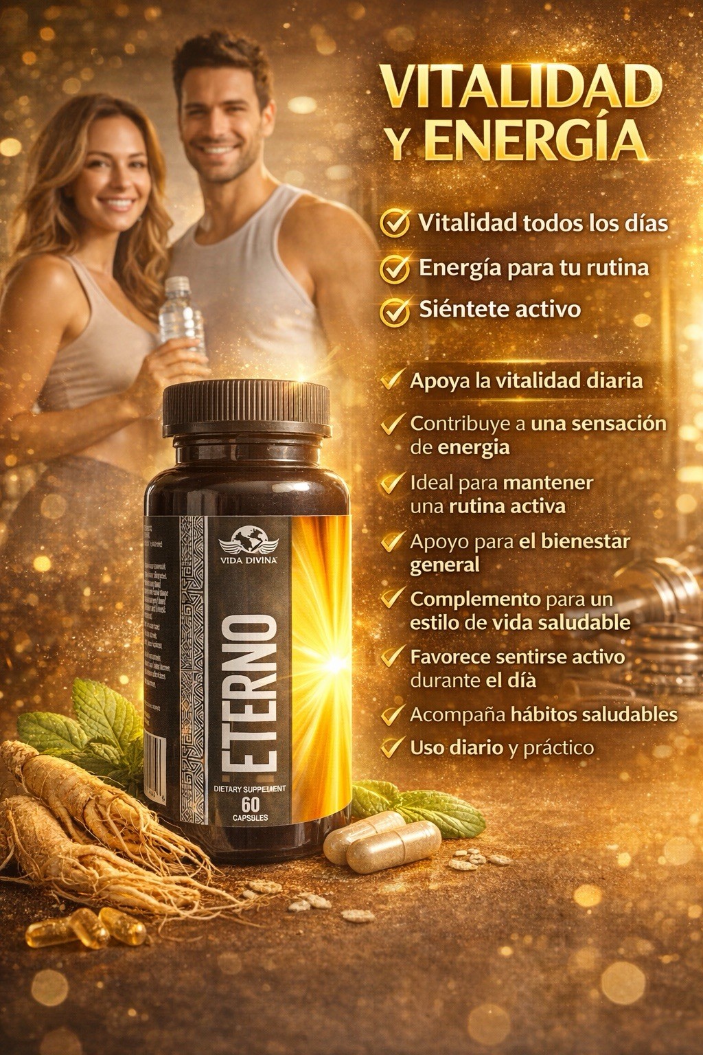 Vida Divina ETERNO Dietary Supplement - 60 Capsules - Free Ship Us | eBay
