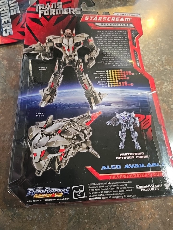 Transformers Movie Protoform Starscream MISB 2007 Rare New Sealed | eBay