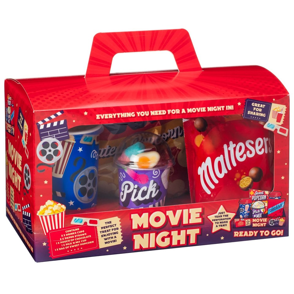 Movie Night Snacks Cinema Box Cinema Movie Night Snacks Box Xmas Gift ...