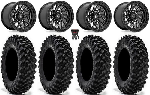 Fuel Runner 15" Wheels Black 35" Warrior XT Tires Polaris Sportsman ...