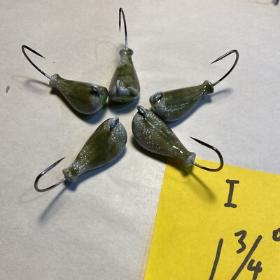 13/4ozLOT OF TOG (Blackfish) SHEEPSHEAD JIGS Light Poison tail ...