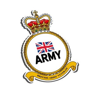 BRITISH ARMY VETERAN STICKER - NEW STYLE LOGO CREST | eBay