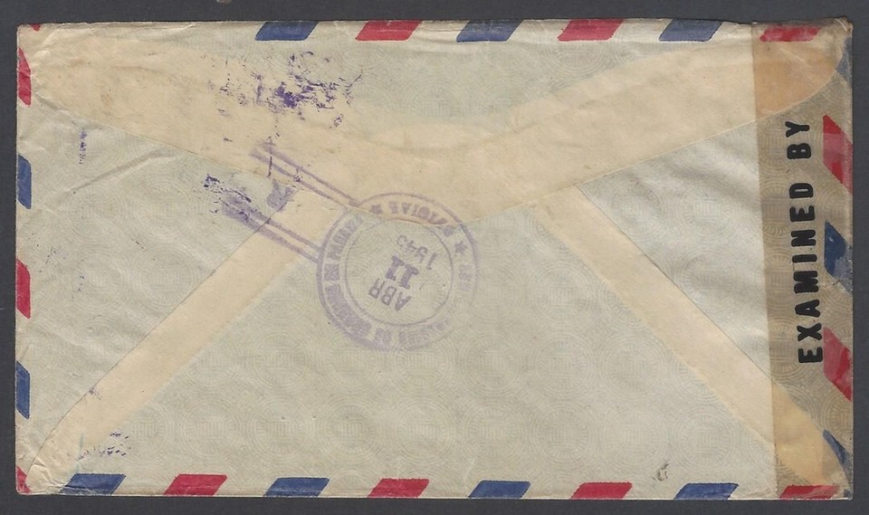 AOP Panama WW2 World War 2 censored 20th Century Fox cover to USA | eBay