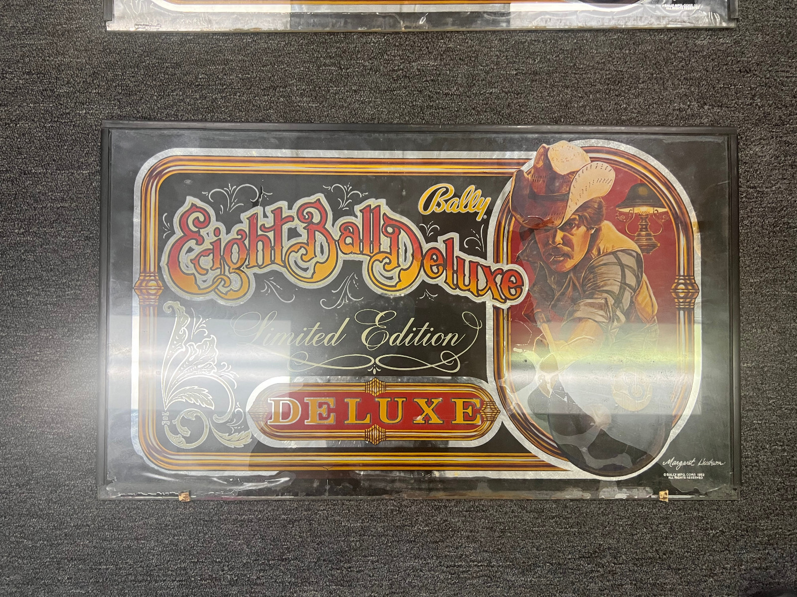 EIGHT BALL DELUXE LIMITED EDITION Pinball BACKGLASS by BALLY 1982 | eBay