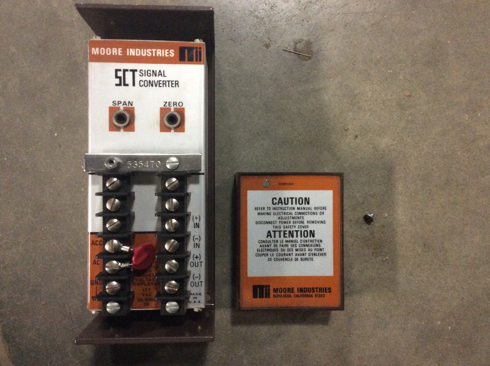 Moore Industries SCT/1-5V/4-20MA/117AC/-RF-STD Signal Converter | eBay