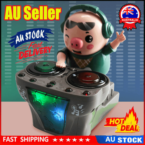 Dj Electric Music Dancing Pig Toy Swing Dancing Piggy Doll with ...
