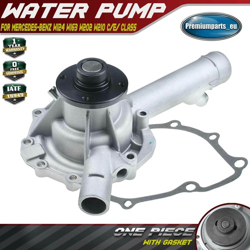 Water Pump w/ Gasket for Mercedes-Benz W124 W163 W202 W210 C/E/ Class ...