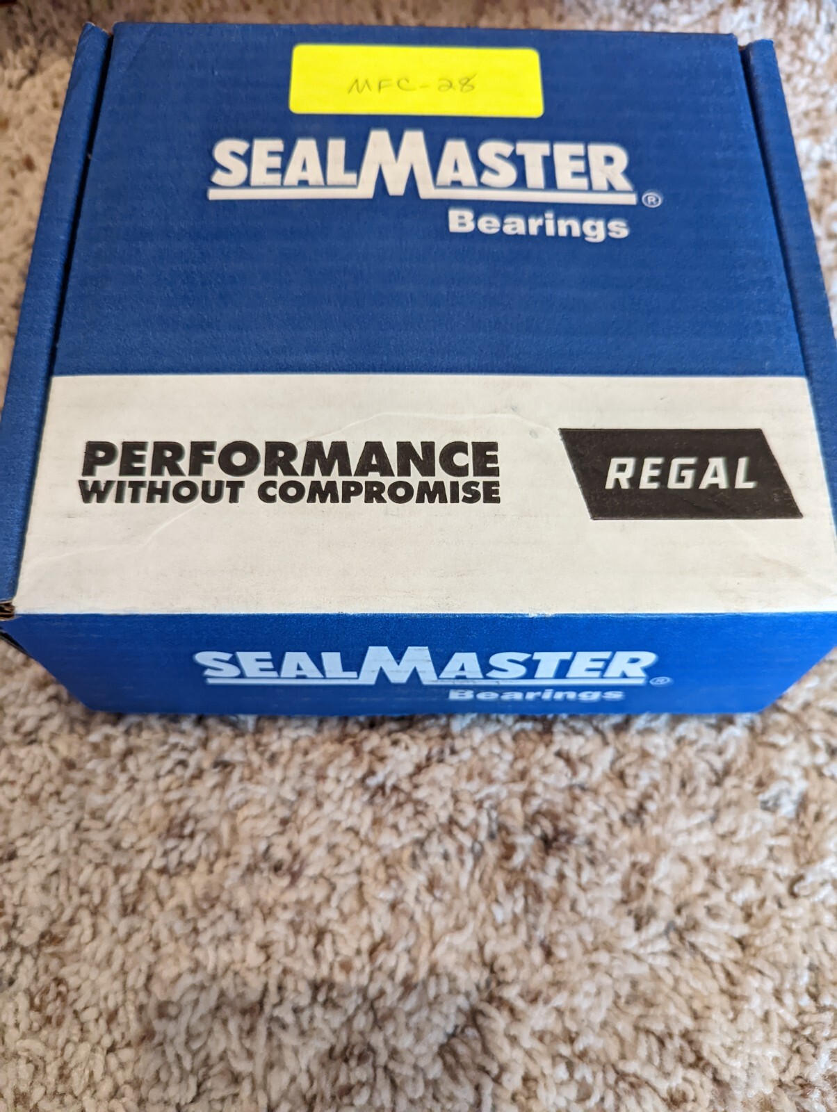 Sealmaster MSC-28 701804 Piloted Flange-Mount Ball Bearing - Four-Bolt ...