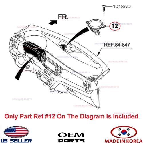 Genuine OEM Kia Speaker Assembly Cluster 2017-2021 Kia Sportage 96390 ...