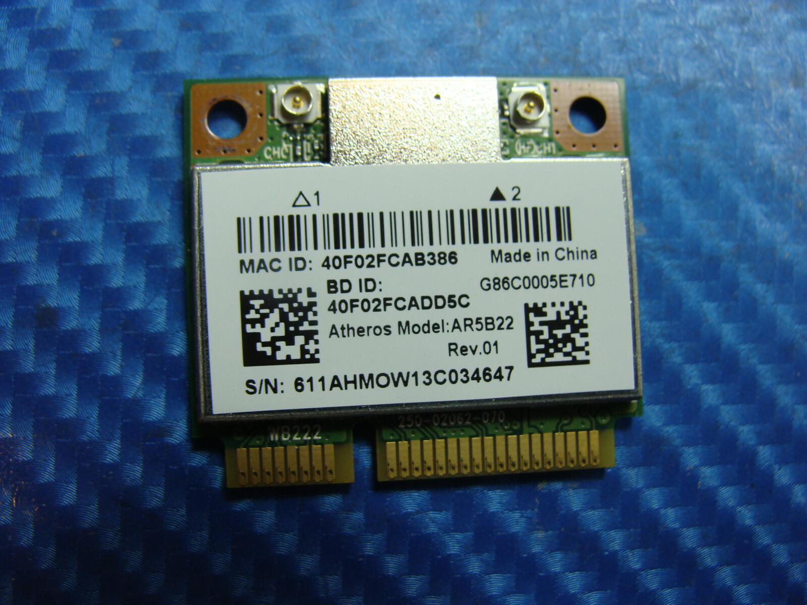 Toshiba Chromebook CB35-A3120 13.3" Genuine Laptop WiFi Wireless Card ...