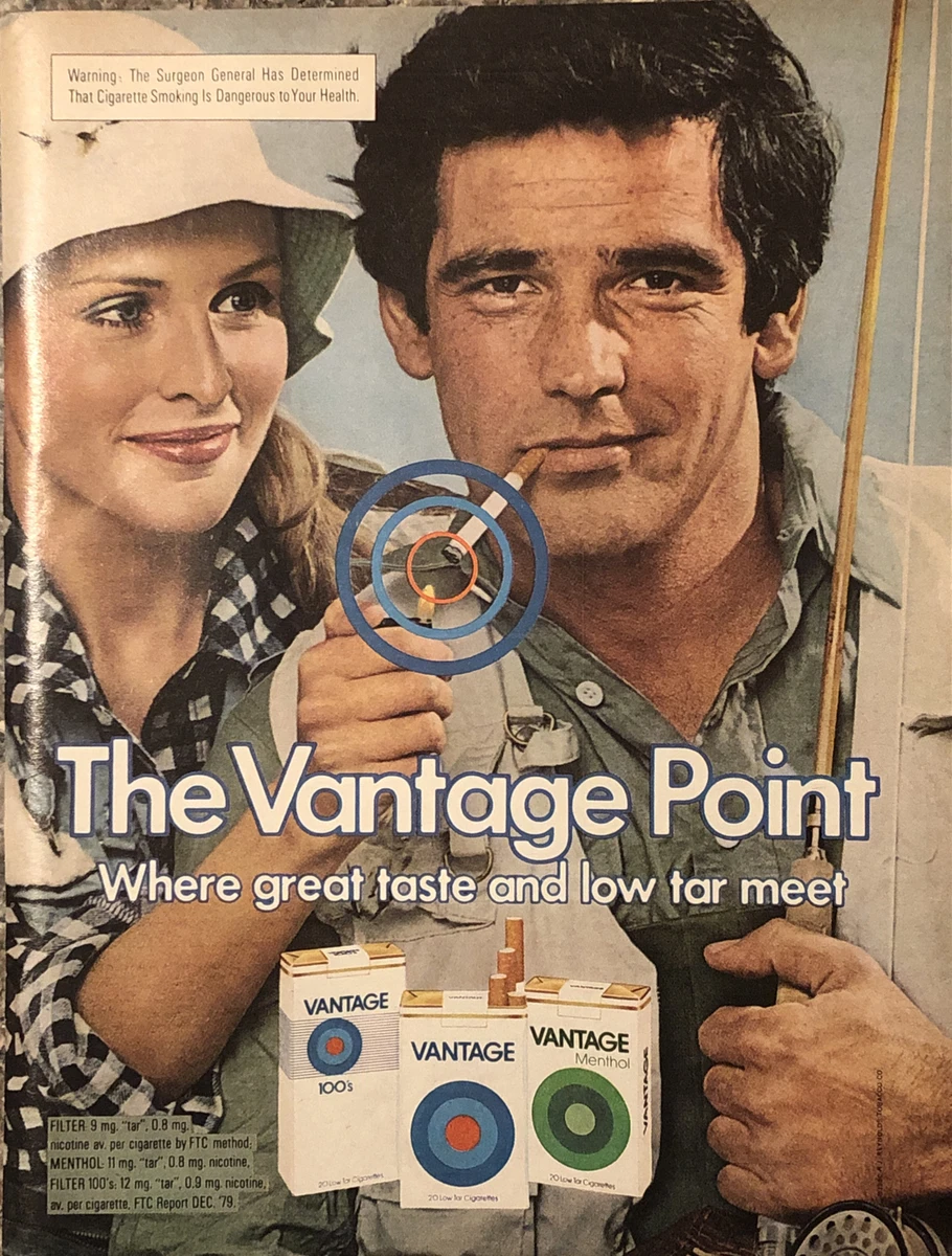 Vantage Cigarettes 1980s