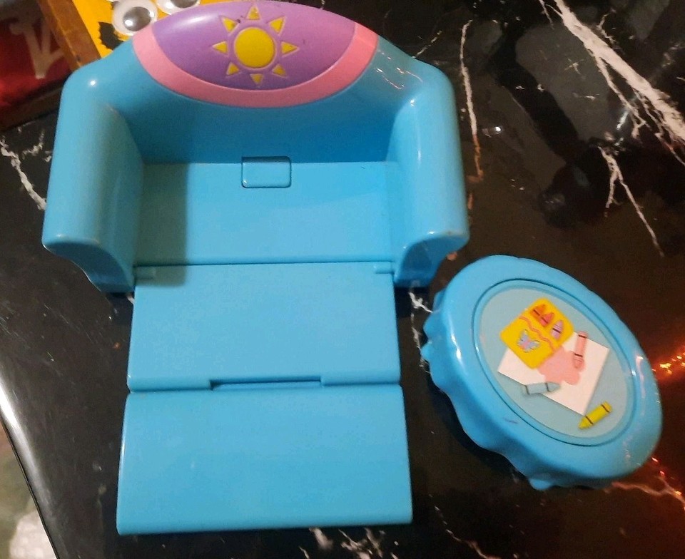 Dora The Explorer Pull Out Blue Sofa Bed And Table Dollhouse Furniture ...