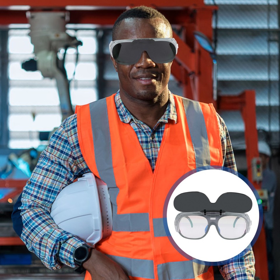 2 Pieces Dust-proof Welding Glasses Work Goggles Clear Men Safety | eBay