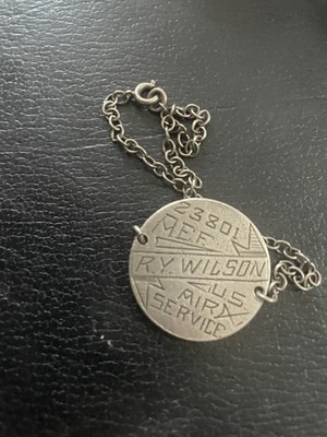 WW1 US ID Tag Silver 101st Aero Squadron | eBay