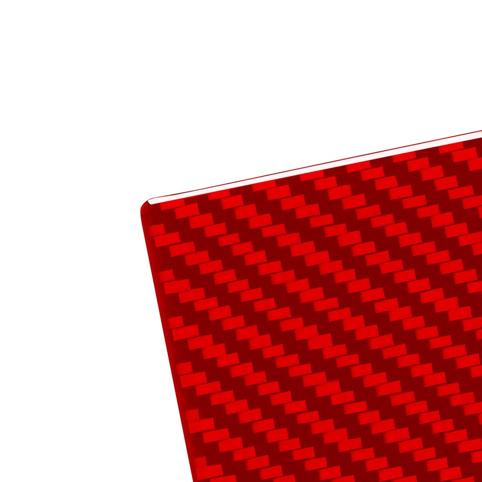 For Mini Cooper R56 R57 2006-2015 Red Carbon Fiber Interior Dashboard ...