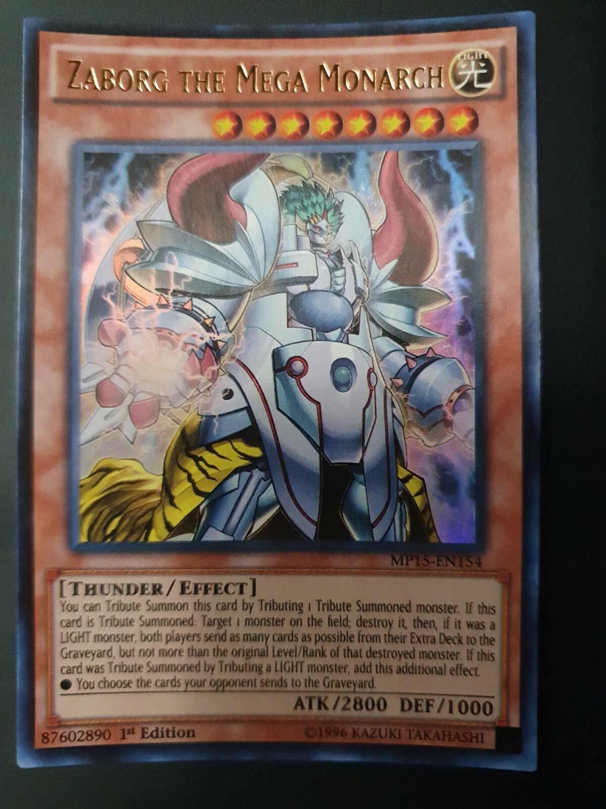 YuGiOh Zaborg the Mega Monarch MP15-EN154 1st Ed Ultra Rare NM | eBay
