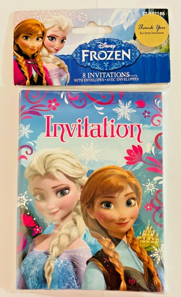 Disney Frozen Fill In Invitations and Envelope 8ct NEW | eBay