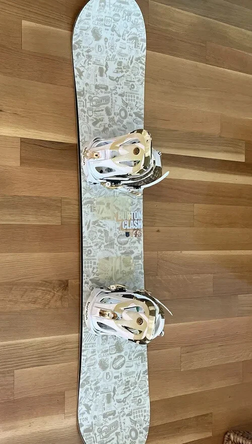 White Burton Snowboard