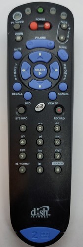 Dish Network Remote Control 4.0 IR/UHF Pro 132577 Blue #2 | eBay