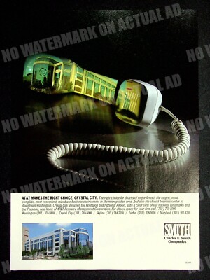 AT&T Telecom 1990 Print Magazine Ad Poster ADVERT Telephone Charles E ...
