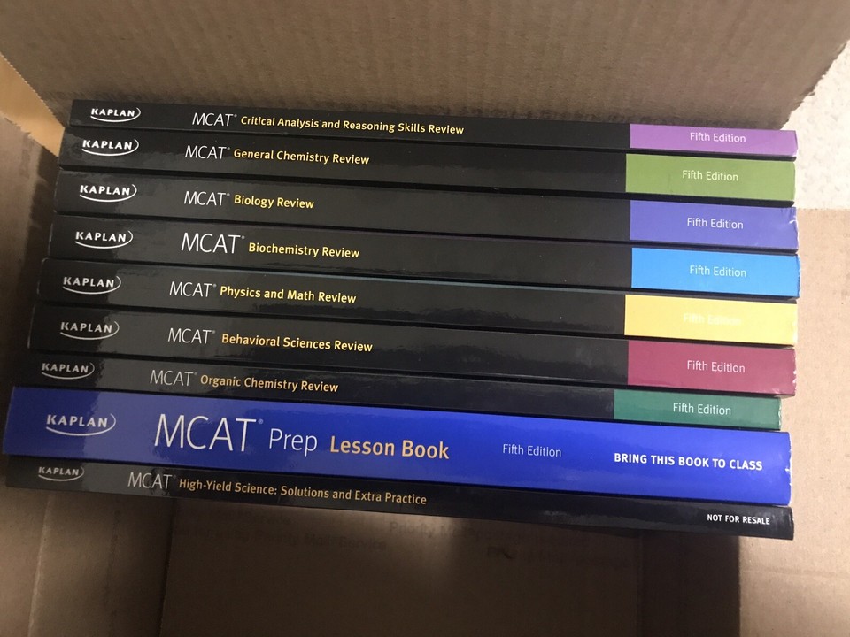 KAPLAN MCAT Complete 7-Book Set 5th Edition + Prep Lesson Solutions ...
