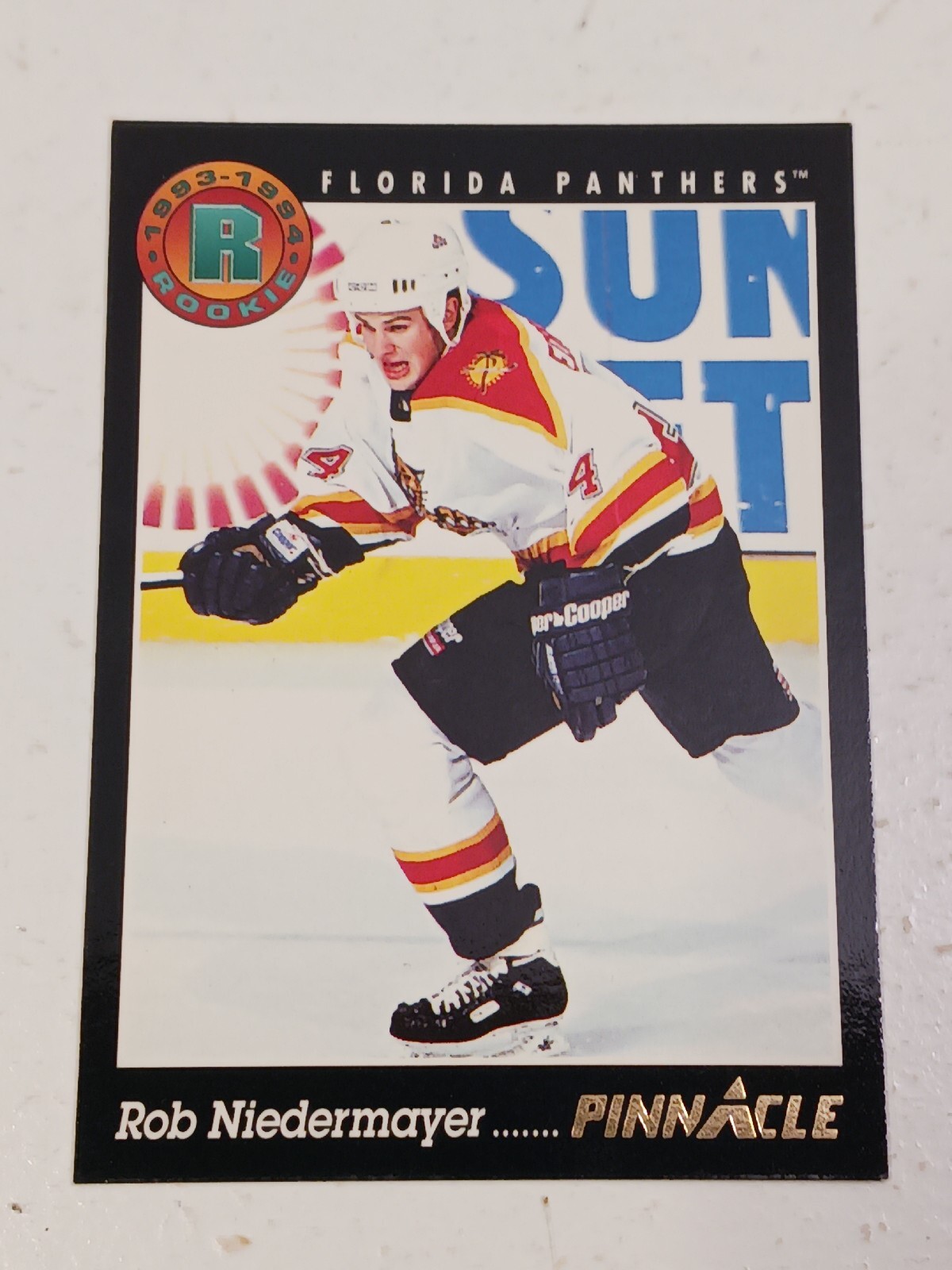 Rob Niedermayer Florida Panthers 1993 - 1994 Pinnacle Rookie Card #439 ...