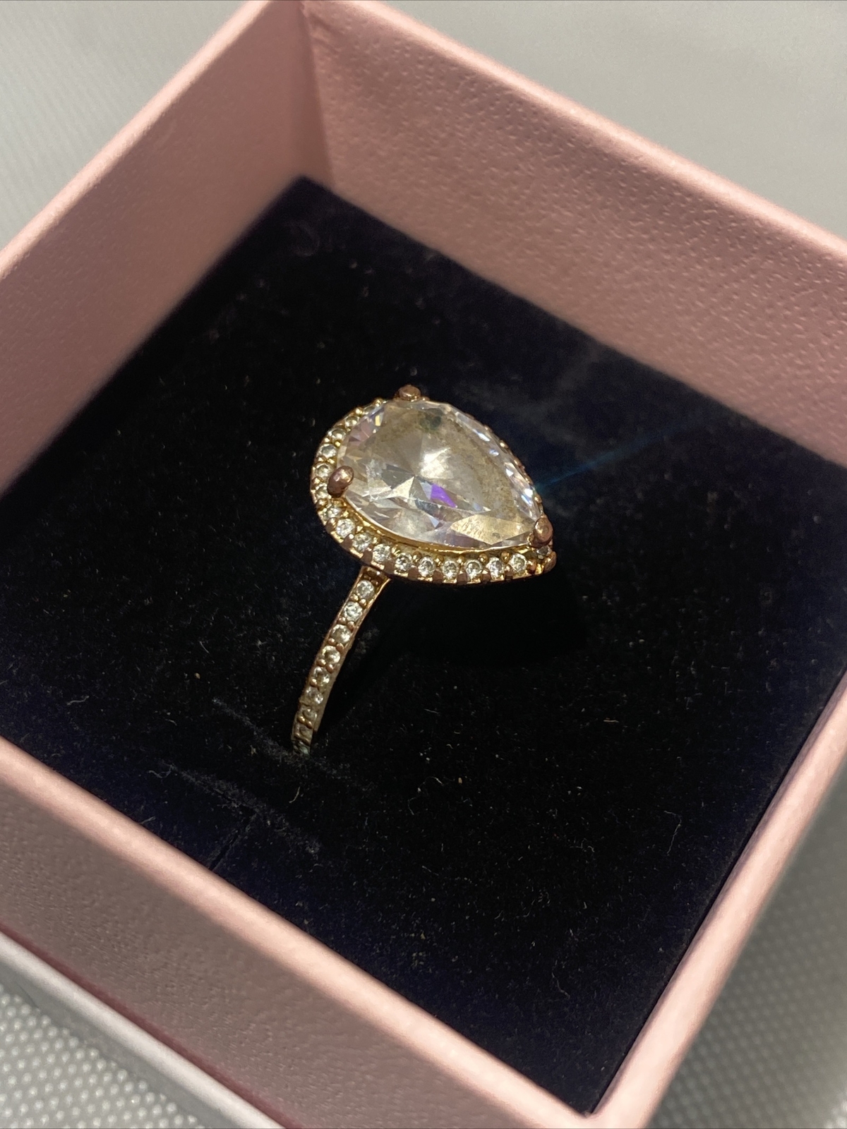 Vintage Authentic PANDORA Ring Ale Met Gold Plated Ri… - Gem