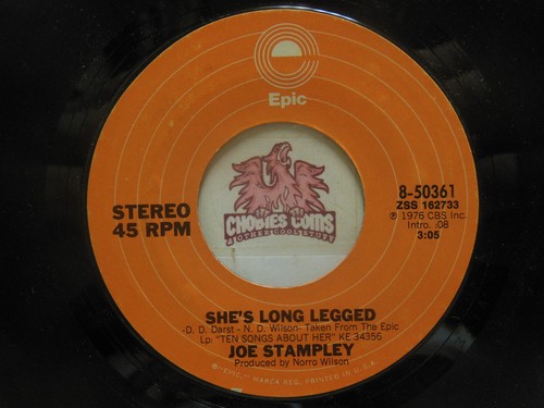 Joe Stampley – She's Long Legged / The Better Part Of Me, 45 RPM VG ...